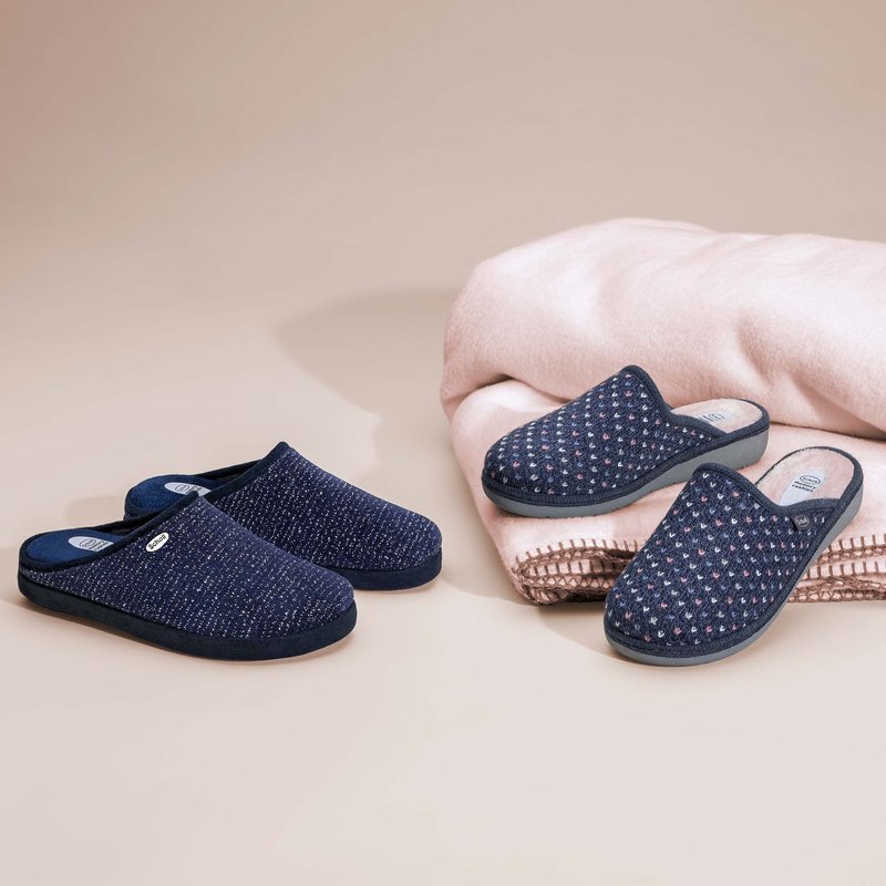 Scholl LAUREN modrá - domácí zdravotní obuv